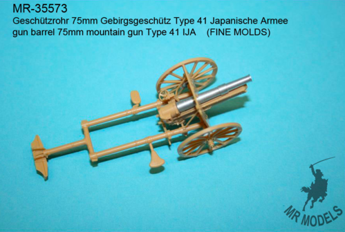 MR Modellbau 35573 Gun barrel 75mm mountain gun Type 41 IJA