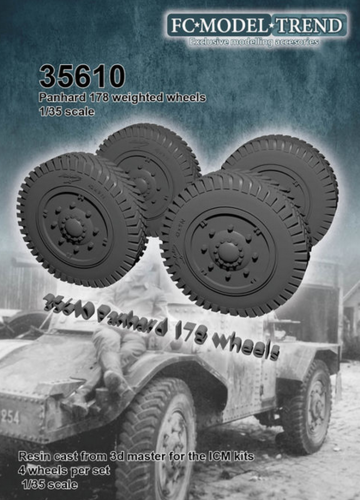 FC ModelTrend 35610 Panhard 178 Weighted wheels