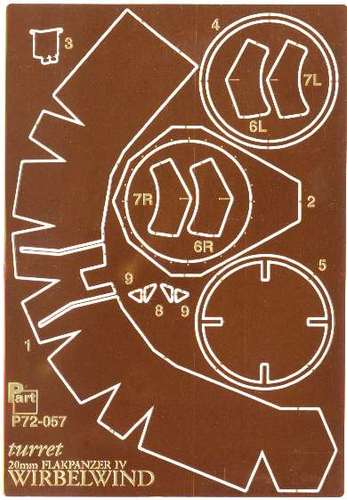Part P72-057 Turret Wirbelwind Hasegawa