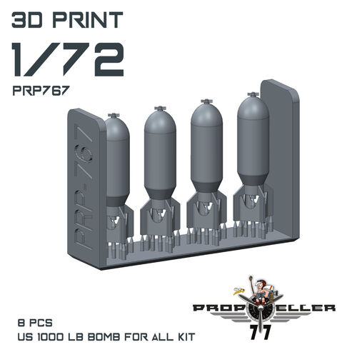 77propeller 767 US 1000 lb bomb for all kit (8 pcs)