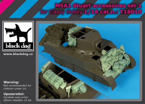 Black Dog T16010 M5A1 Stuart Accessories Set 1 (For Classy Hobby)