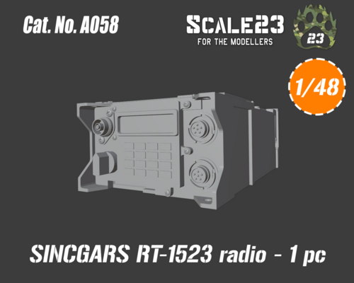Scale23 48-A058 SINCGARS RT-1523 radio - 1 pc