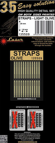 HGW Models 135509 Straps Light Olive (20 mm)