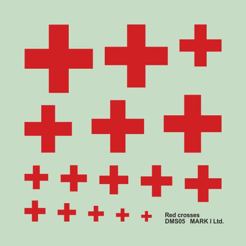 Mark I Decals DMS05 Red Cross Insignia (2 sheets)
