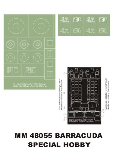 Montex MM48055 Fairey Barracuda Special Hobby 48021