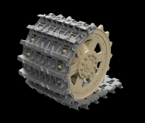 PanzerArt TR35-018 Entwicklungfahrzeug E-25 Tracks And Correct Drive Wheels