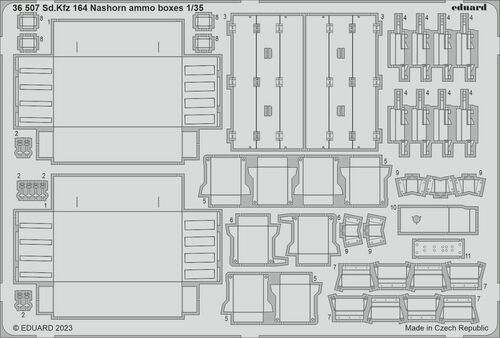 Eduard 36507 Sd.Kfz. 164 Nashorn Ammo Voxes BORDER MODEL