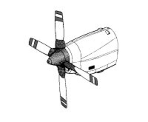 Flightpath UK P72103B Lockheed C-130 Hercules Allison T56-A-15 Engine Set (designed to be used with Italeri kits)