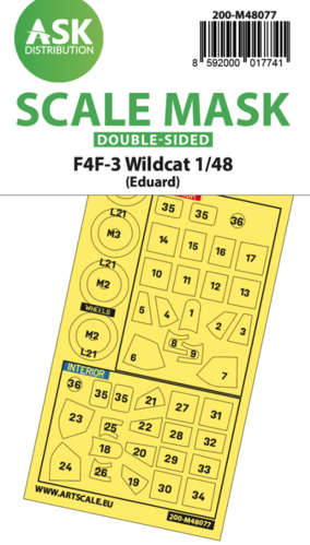 Art Scale Kit M48077 F4F-3 Wildcat double-sided express