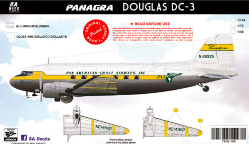 8aDecs 7909-160-48 Douglas DC-3 Panagra