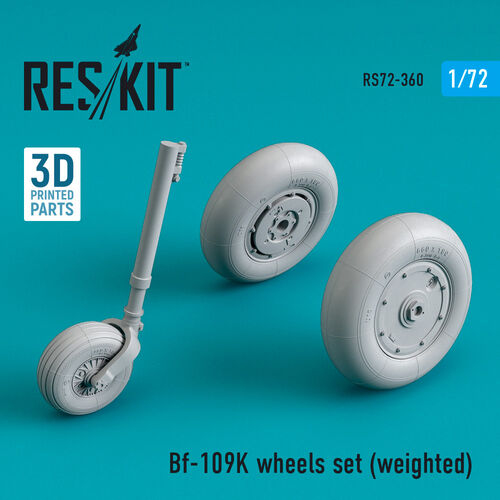 RES/KIT 72-0360 Bf-109K wheels set (weighted)