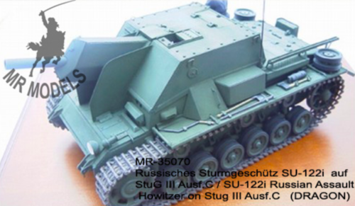 MR Modellbau 35070 SU-122i Russian Assault Howitzer on Stug III Ausf.C