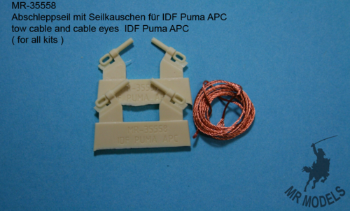 MR Modellbau 35558 Tow cable and cable eyes IDF Puma APC (for all kits)