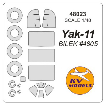 KV Models 48023 Yak-11 (BILEK) + wheels masks