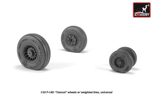Armory Models Group AW32310 F-14 Tomcat late type wheels w/ weighted tires