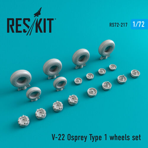 DISCONTINUED RES/KIT 72-0217 V-22 Osprey Type 1 wheels set