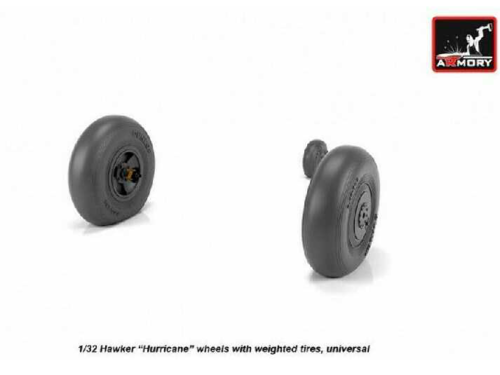 Armory Models Group AW32403 Hawker "Hurricane" wheels w/ weighted tires