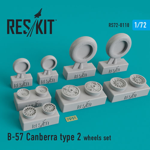DISCONTINUED RES/KIT 72-0118 B-57 Canberra type 2 wheels set