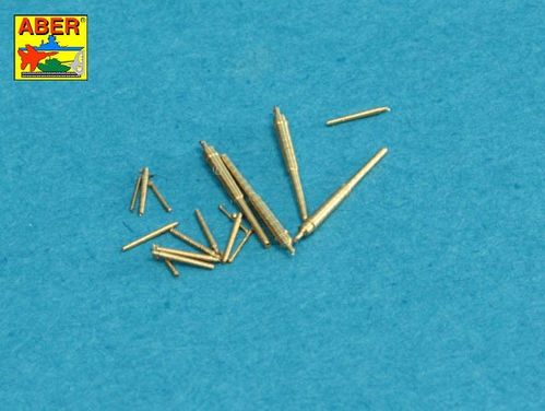 Aber 1-700L-034 Set of Barrels for Narvic classe destroyers type 1936A: 150mm x 5; 37mm x 8; 37mm(M42) x 10