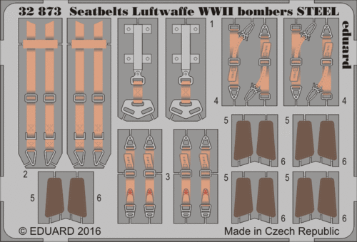 Eduard 32873 Seatbelts Luftwaffe WWII bombers STEEL