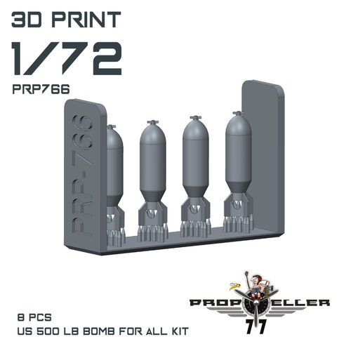 77propeller 766 US 500 lb bomb for all kit (8 pcs)