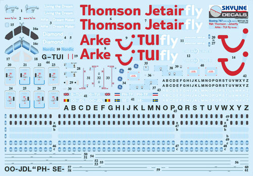 Skyline SKY144-70 Boeing 787 Dreamliner for the TUI group - Thomson Jetair
