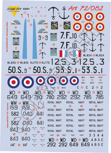 Model Art 72082 Meteor TT.20 / Short Sunderland in British & French Service