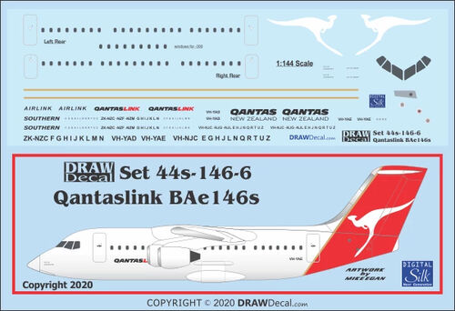 Draw Decal 44-146-06 BAe146 - QantasLink