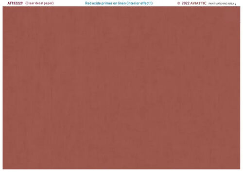 Aviattic ATT32229 Red oxide primer on linen - interior effect 1 (clear decal paper)