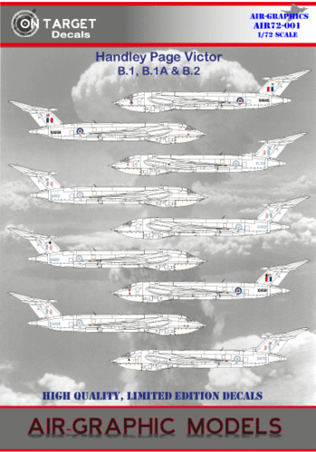 Air-Graphic Models AIR72-001 Handley-Page Victor B.1 / B.2 Decals