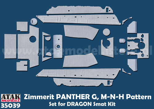 Atak Model 35039 Zimmerit Panther G - MNH Pattern (for Dragon kits)