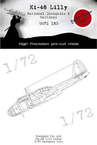 DEAD Design Models VM72183 Ki-48 Lilly National Insignias And Markings (Hasegawa)