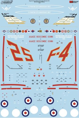 Xtradecal 72296 McDonnell-Douglas FG.1 Phantom Part 7 (1 scheme)