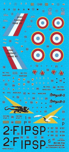 Berna Decals 48156 Dassault-Mirage III B EC 2/2 'C'te d'Or'