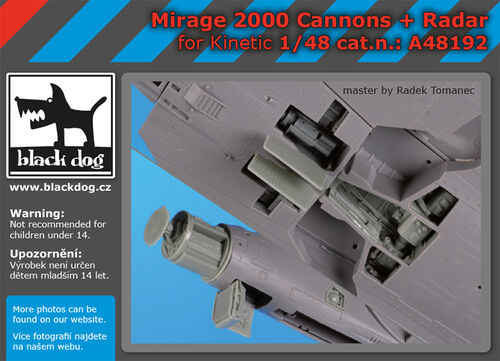 Black Dog A48192 Mirage 2000 Cannons And Radar (For Kinetic)