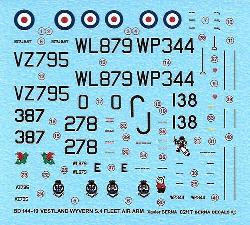 Berna Decals 14419 Westland Wyvern S.4 Decals