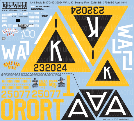 Kits World 148065 Boeing B-17 F/G Flying Fortress