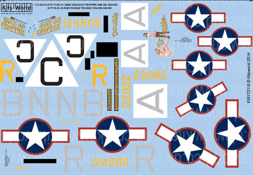 Kits World 172118 Boeing B-17 F ('Knockout Dropper' and 'Double Trouble')