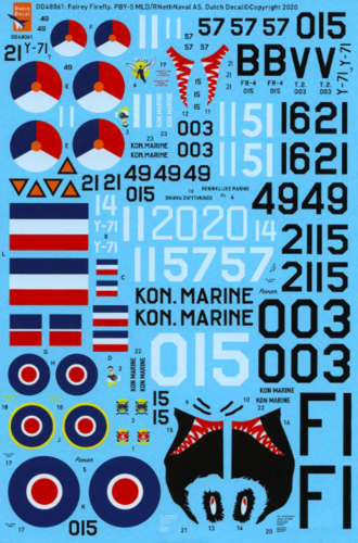 Dutch Decal 48061 Fairey Firefly MLD