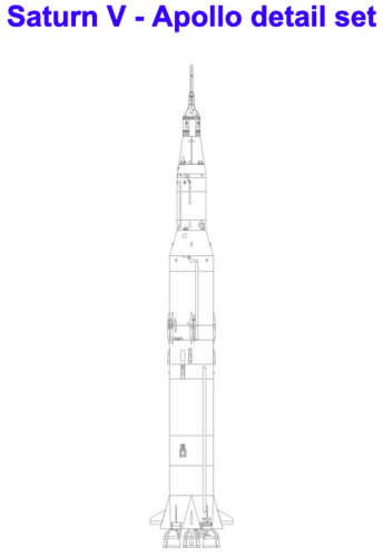 New Ware 127 Saturn V-Apollo detail set