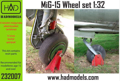 HAD Models 232007 MiG-15 wheel set