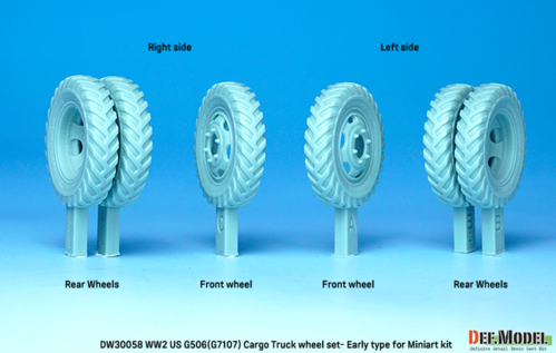 DEF Model DW30058 U.S. G7107(G506) Cargo Truck Early type Wheel set