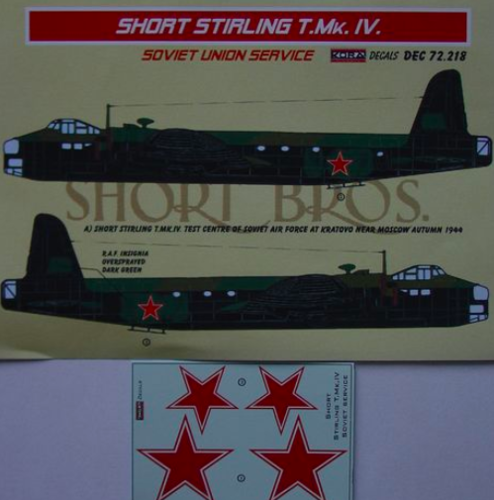 Kora Models Dec72218 Short Stirling T Mk.IV SSSR
