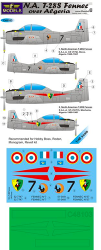 LF Models C48103 N.A. T-28S Fennec over Algeria