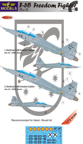 LF Models C72138 F-5B Freedom Fighter over Spain part II.