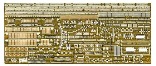 Aoshima 05101 British Aircraft Carrier HMS Hermes Etching
