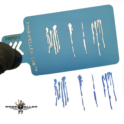 77propeller 017 Airbrush Template - Airbrush stencils for spraying fine details