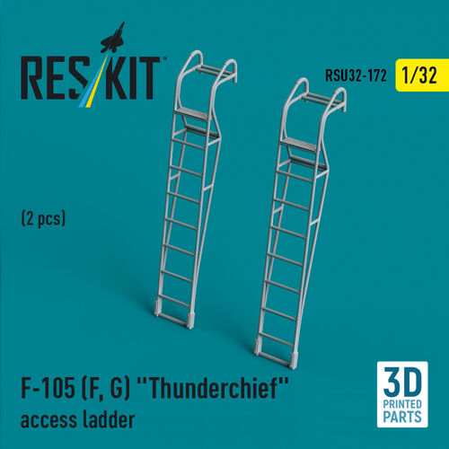 RES/KIT U32-0172 F-105 (F, G) 'Thunderchief' Access Ladders (2 pcs) (3D Printed)