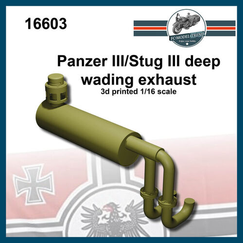 FC ModelTrend 16603 Panzer III/Stug III Deep Wading Exhaust
