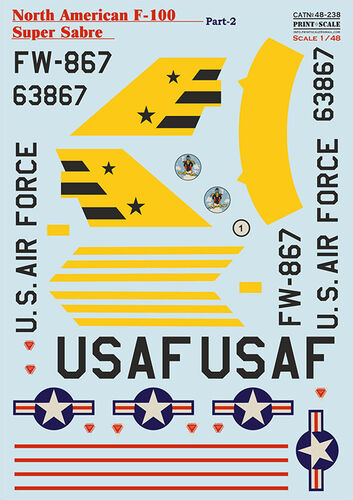 Print Scale 48-238 North American F-100 Super Sabre Part 2